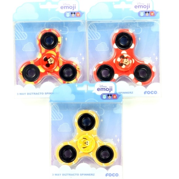 Disney | Toys | Diztracto Disney Emoji Fidget Spinnerz | Poshmark